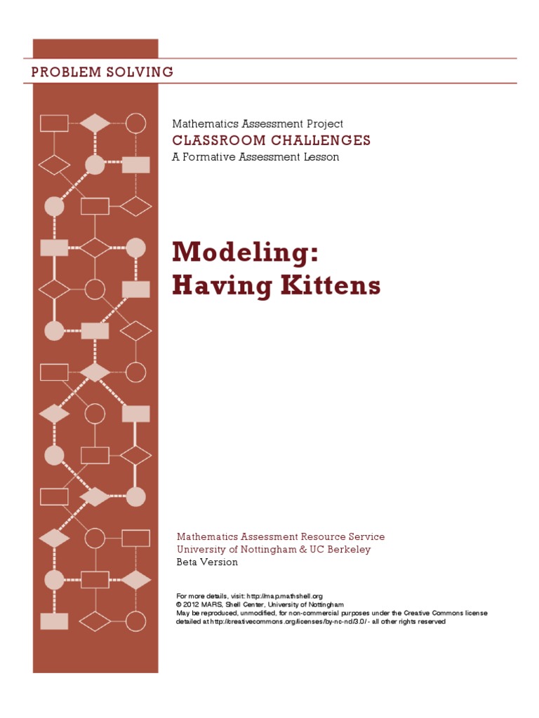 Modeling: Having Kittens | PDF | Educational Assessment | Teaching ...
