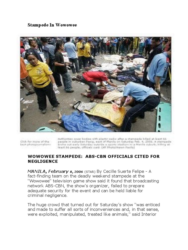 Stampede in Wowowee (Karina) | PDF