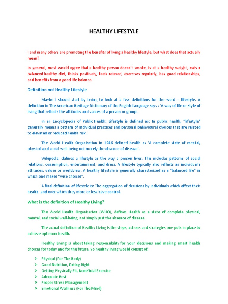 Healthy Lifestyle | PDF | Whole Grain | Foods