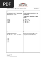 Class 2 ICSE Maths Sample Paper Model 1 | PDF