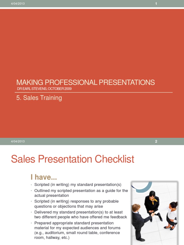 5-Making Professional Presentations | PDF | Sales | Business