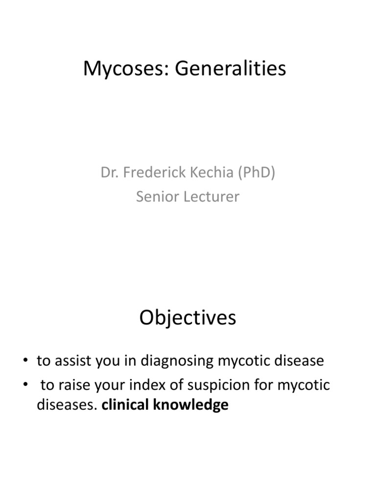 Understanding Mycoses: Types & Diagnosis | PDF | Animal Diseases ...