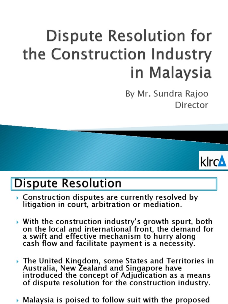 Sundra Rajoo | PDF | Adjudication | Arbitration