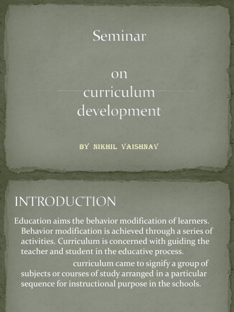 Curriculum Development | PDF | Curriculum | Evaluation