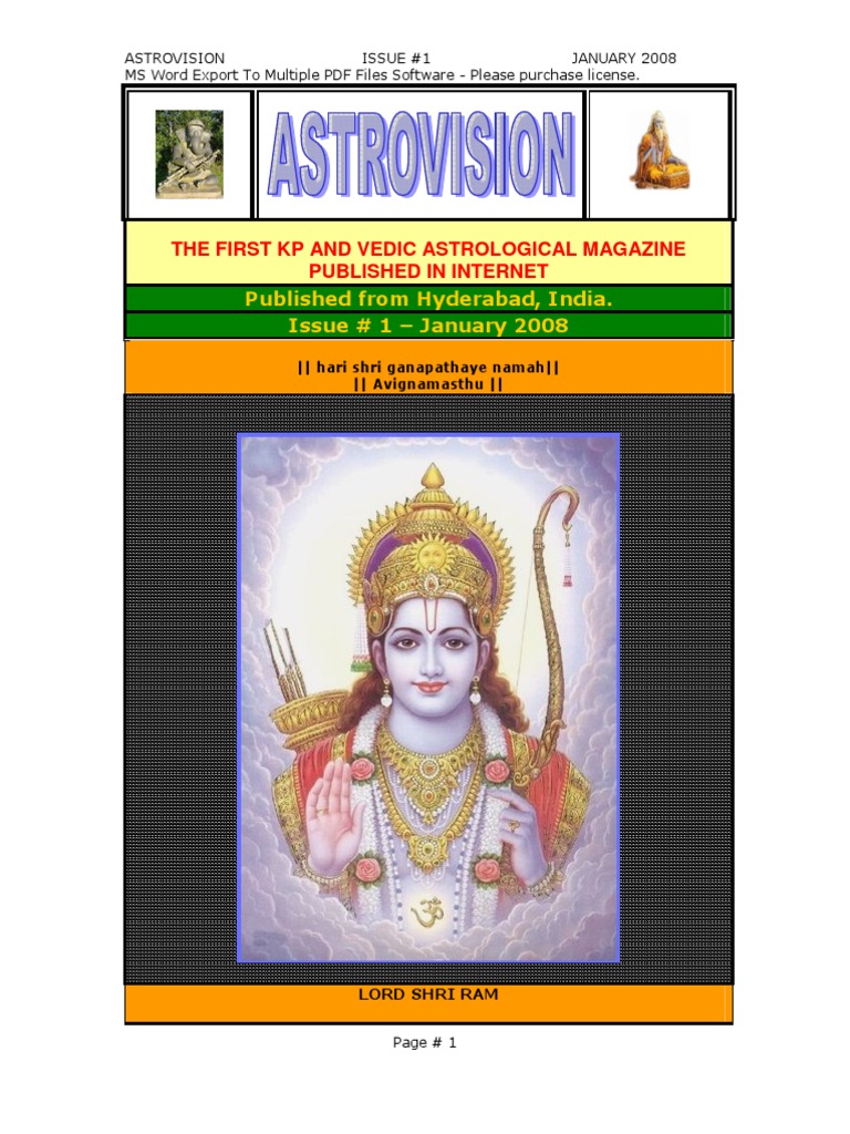 Astrovision Emagazine | PDF | Planets In Astrology | Zodiac