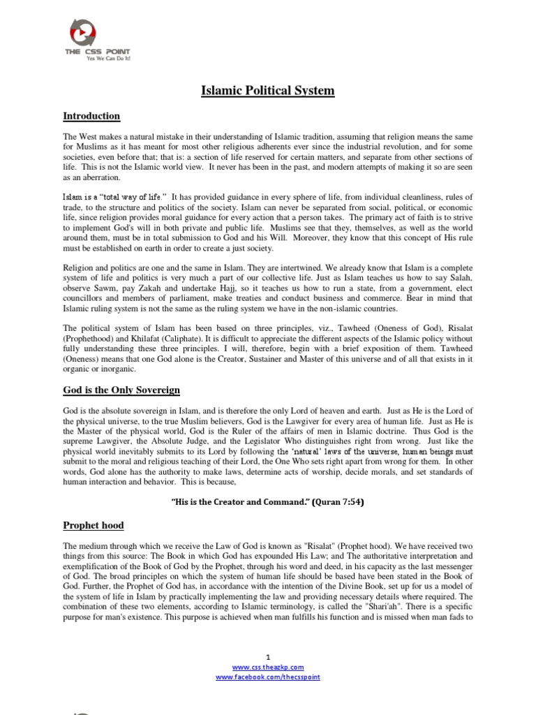 Islamic Governance Explained | PDF | Tawhid | Caliphate