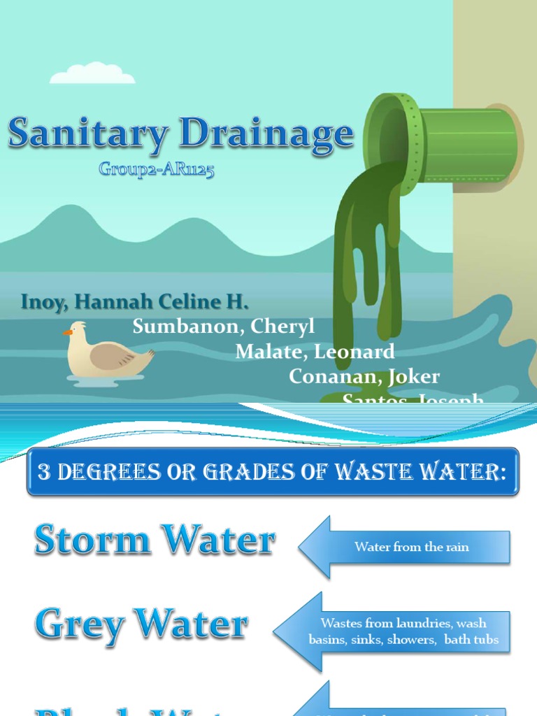 Sanitary Drainage Report | PDF | Sanitary Sewer | Sanitation