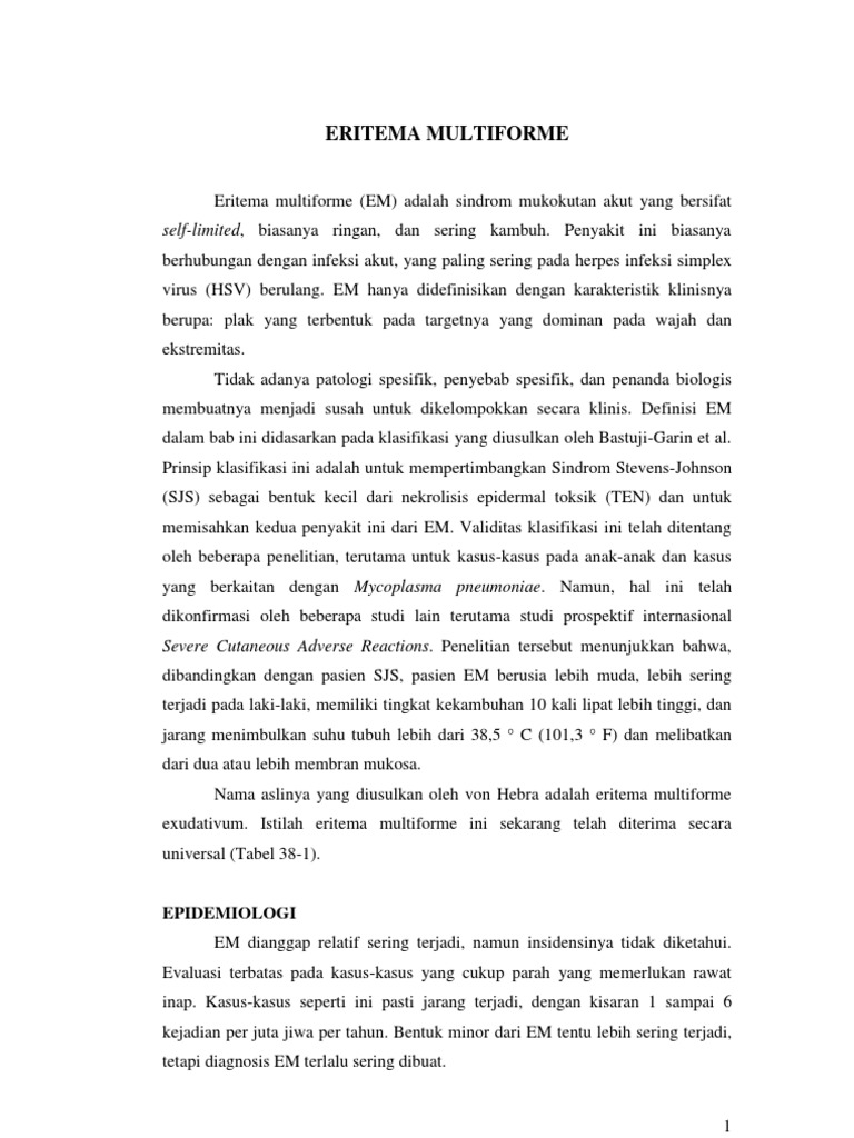 Erythema Multiforme | PDF