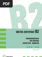 Prüfungstraining Goethe-Zertifikat B2 PDF | PDF
