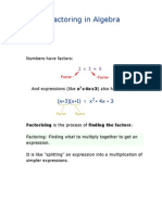 Special Products and Factoring Strategies | PDF | Factorization ...