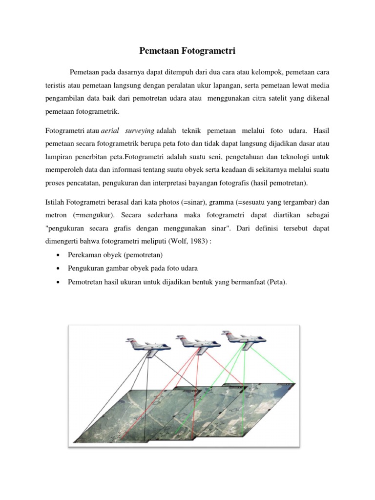 Pemetaan Fotogrametri | PDF
