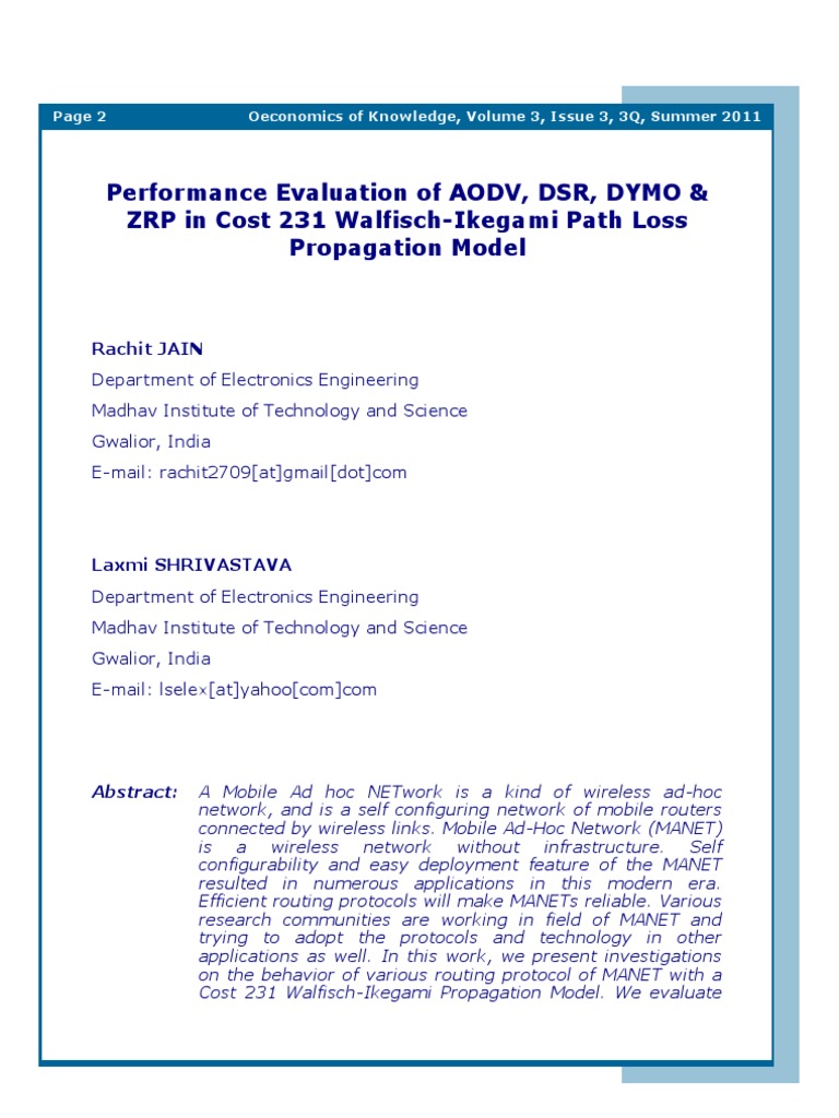 Performance Evaluation Of Aodv Dsr Dymo And Zrp Pdf Routing Wireless Ad Hoc Network