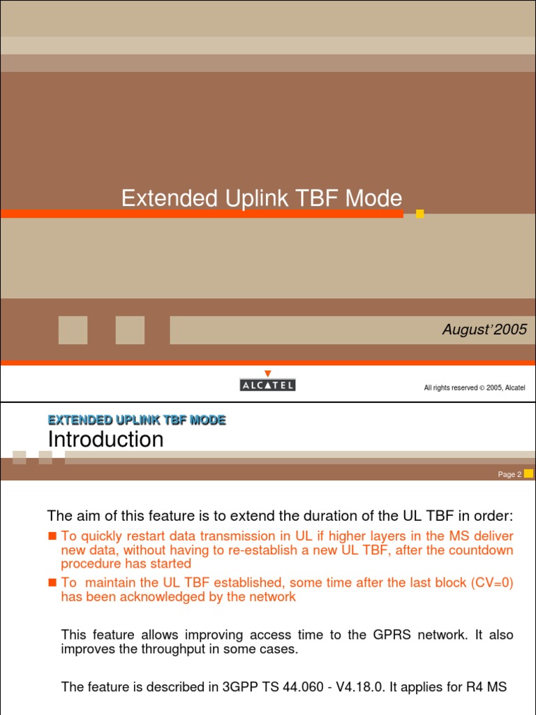Extended UL TBF Mode Ed5 | PDF | General Packet Radio Service | Transmission Control Protocol