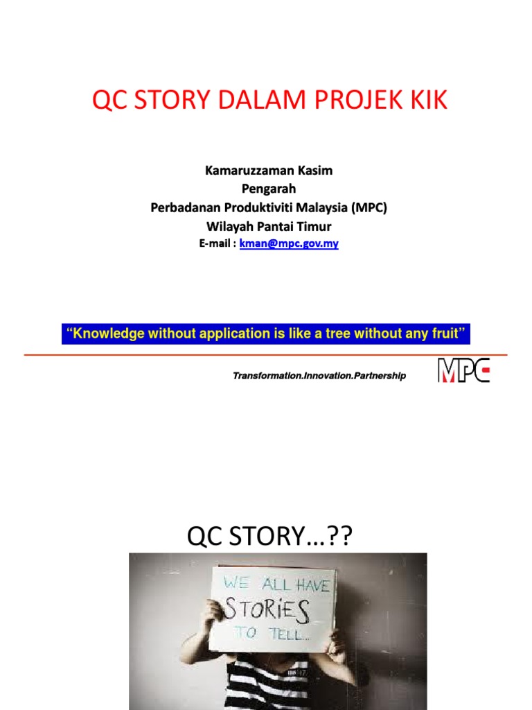 QC Story Guide for ICC Projects | PDF