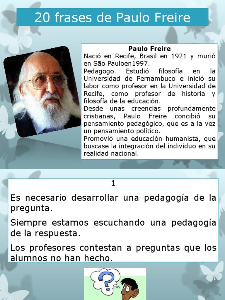 Frases Clave de Paulo Freire | PDF | Epistemología | Ciencia cognitiva