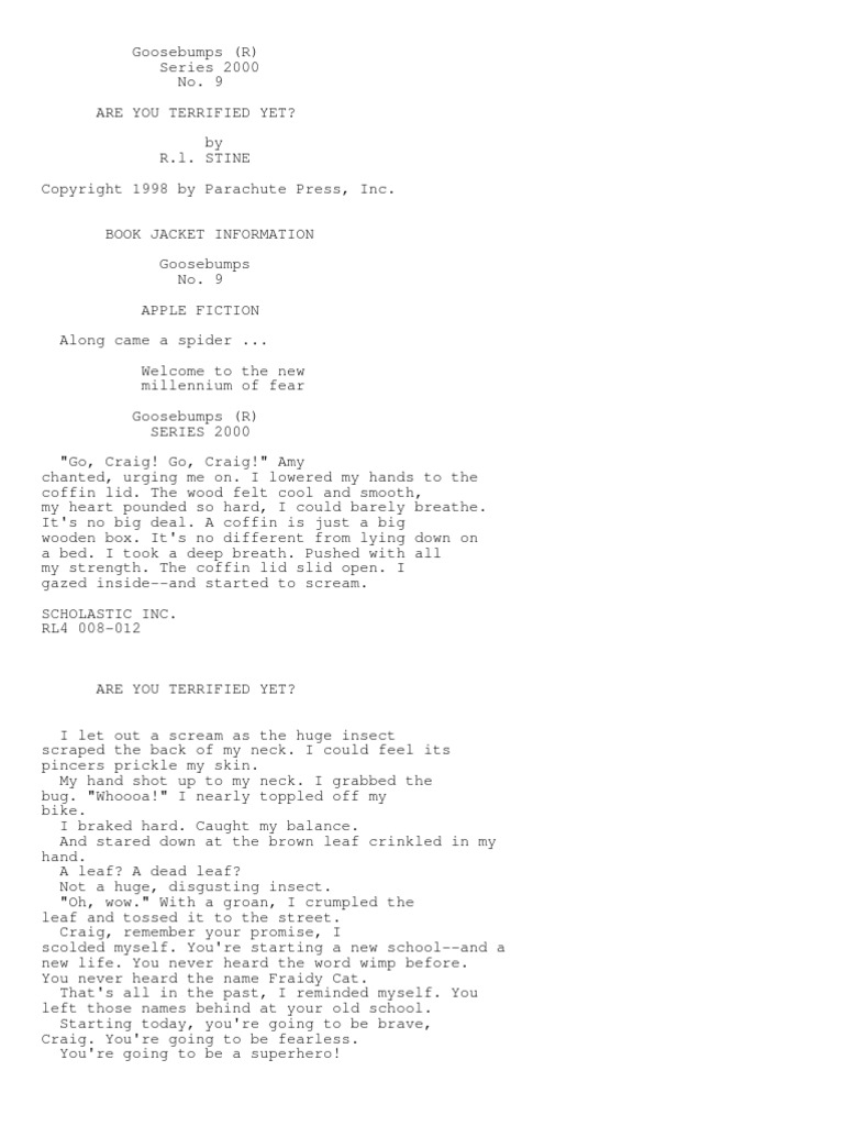 Goosebumps Series 2000 09 - Ar | PDF | Leisure | Nature