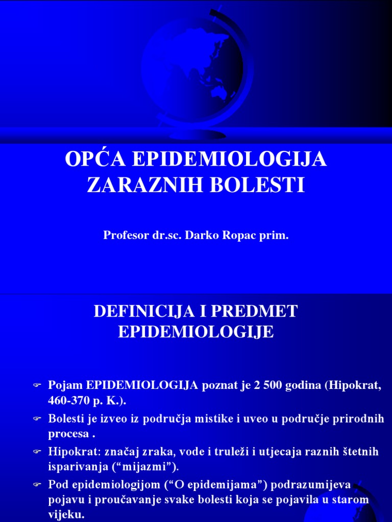 Opca Epidemiologija | PDF