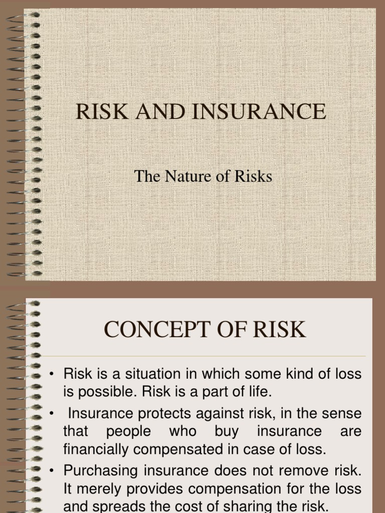 Risk and Insurance: The Nature of Risks | PDF | Risk | Insurance