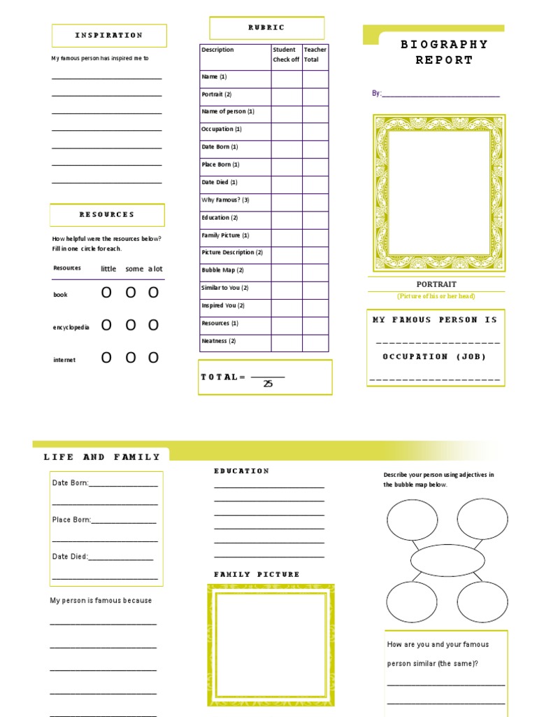 Biography Brochure | PDF