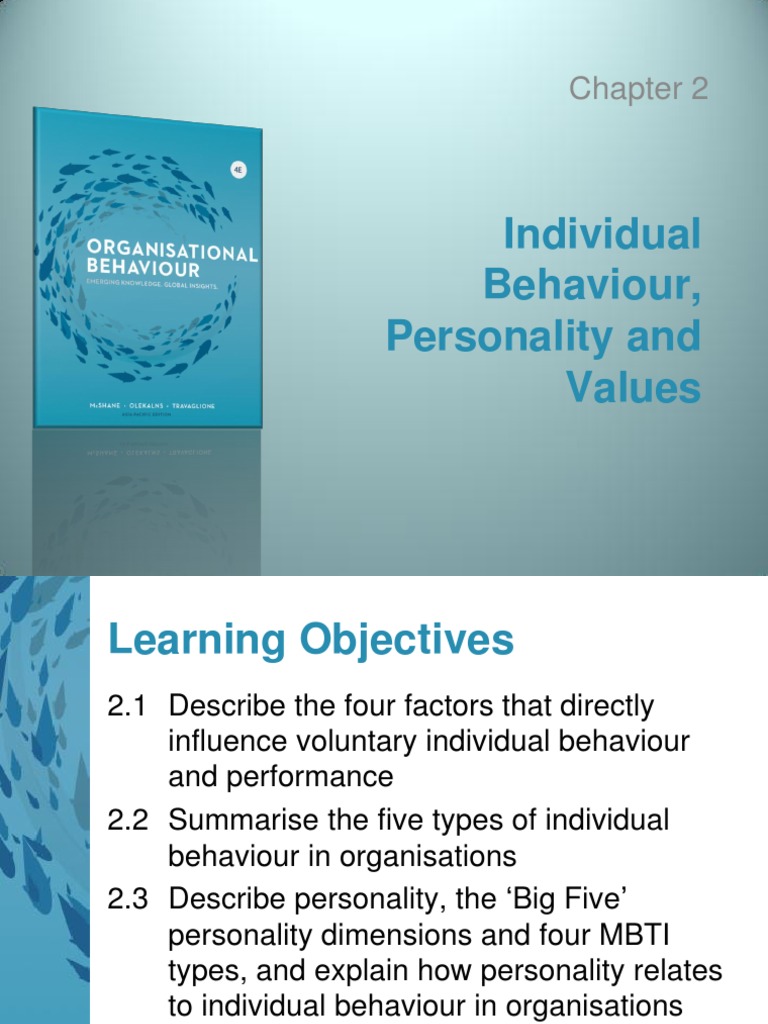 Individual Behaviour, Personality and Values | PDF | Organizational ...