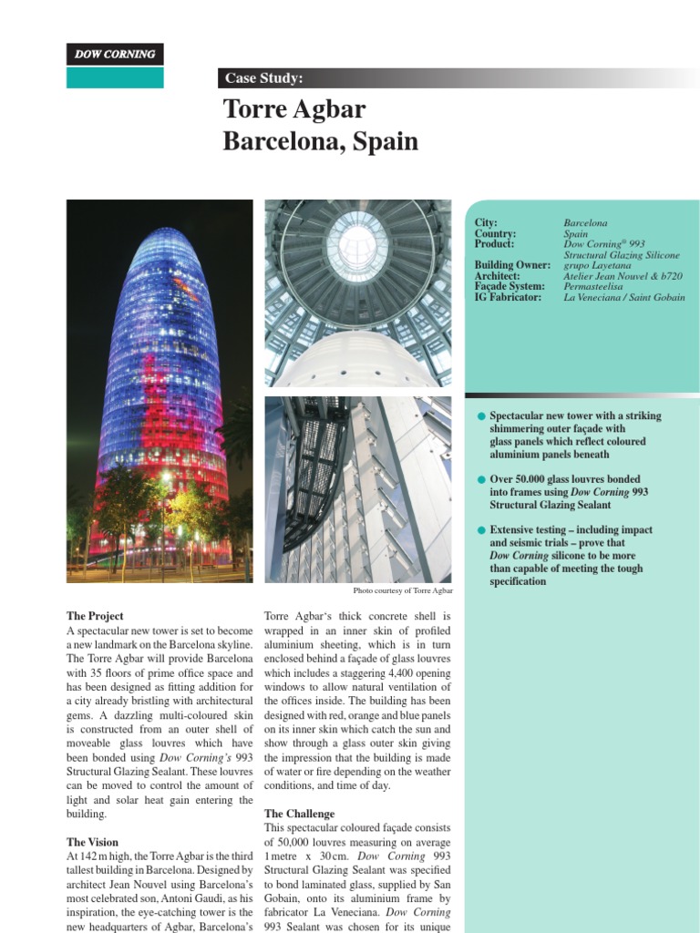 Torre Agbar | PDF | Manmade Materials | Building Engineering