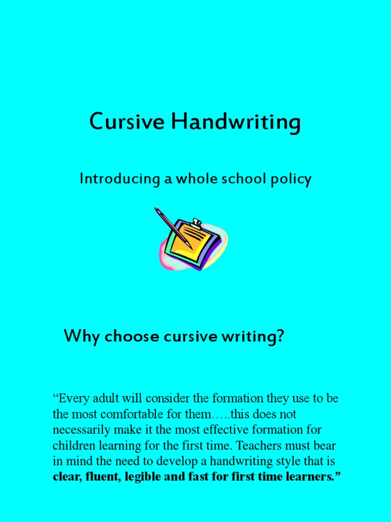 Cursive Handwriting | PDF | Applied Psychology | Education Theory
