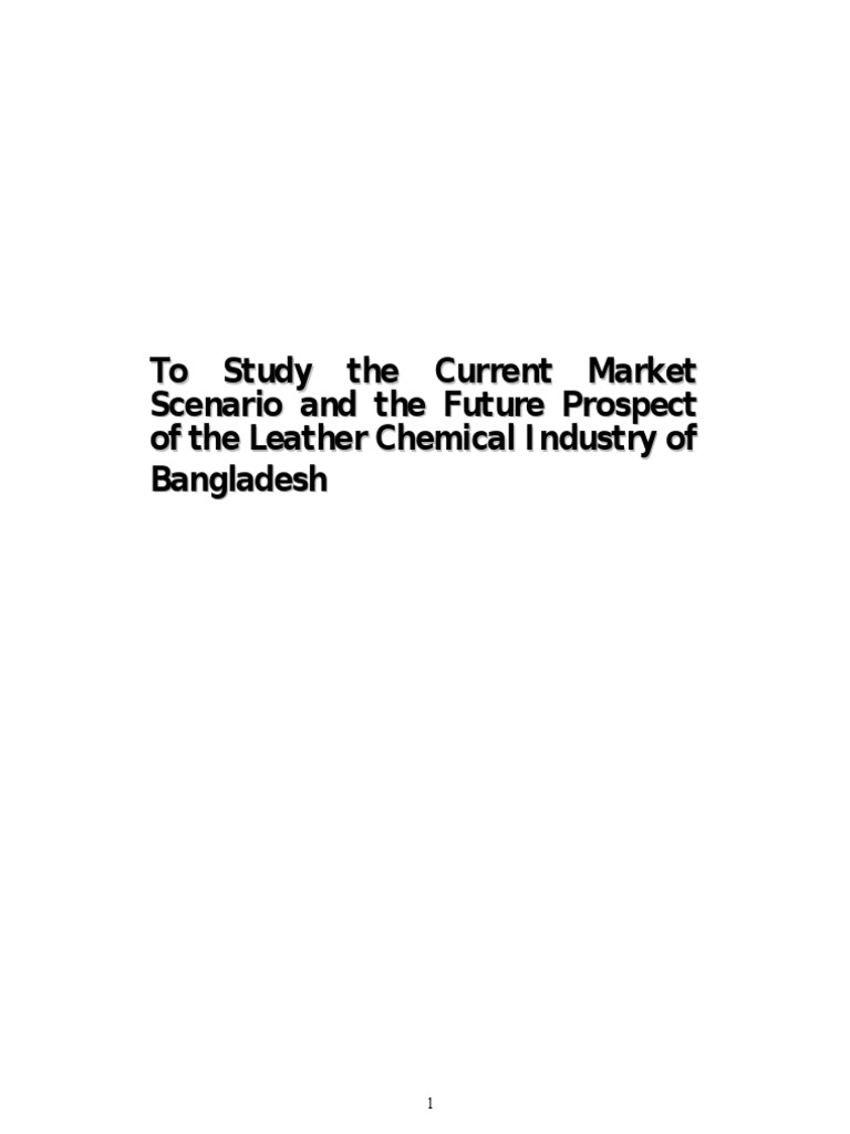 Leather Chemical Industry | PDF | Leather | Bangladesh