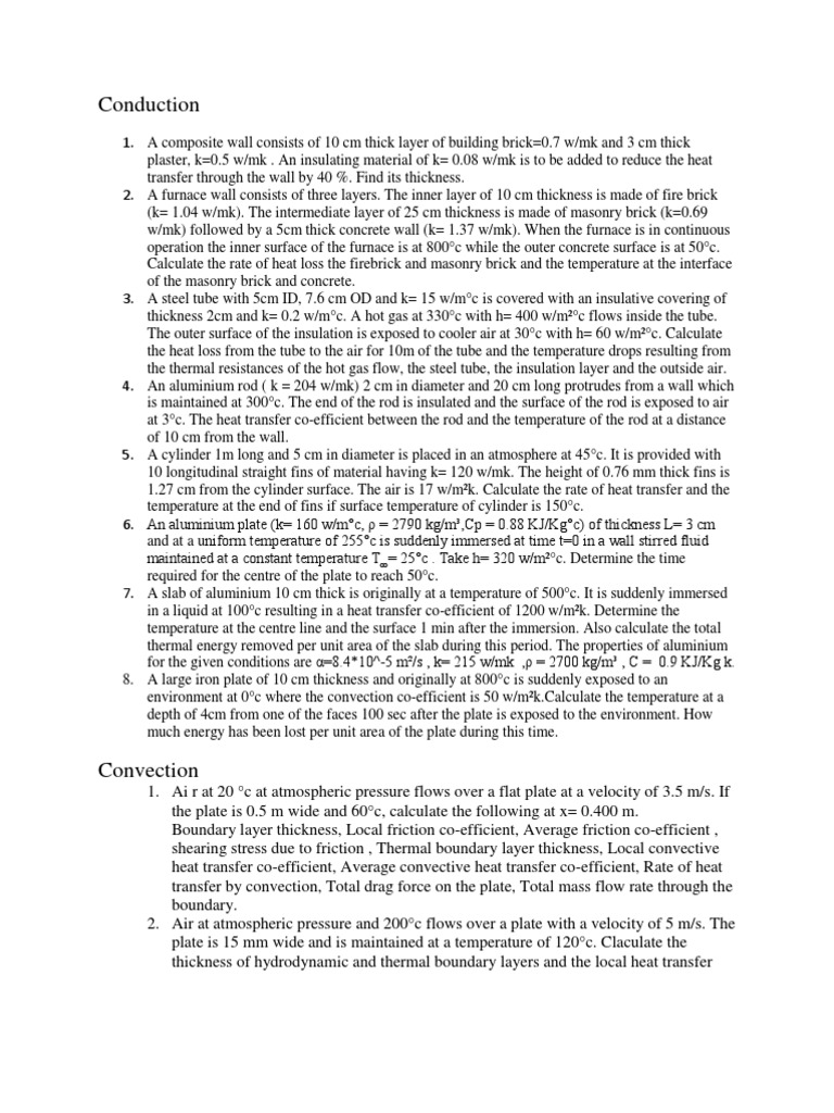 HMT Imp Ques | PDF | Boundary Layer | Heat Transfer