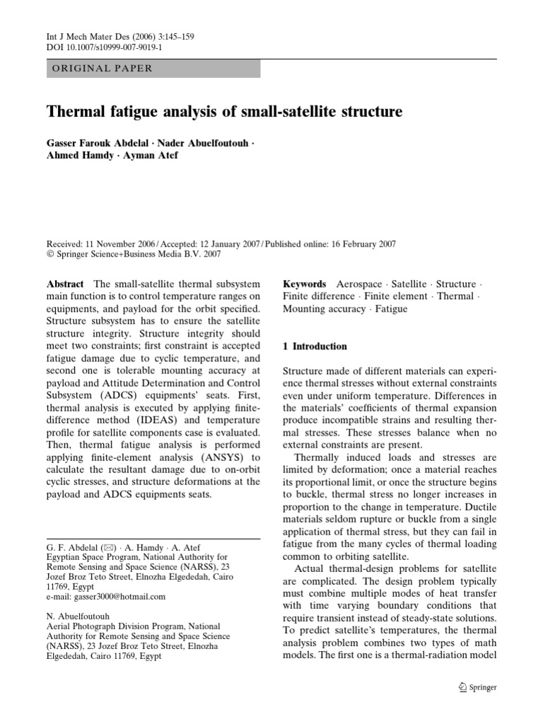 Thermal Fatigue Analysis | Fatigue (Material) | Deformation (Engineering)