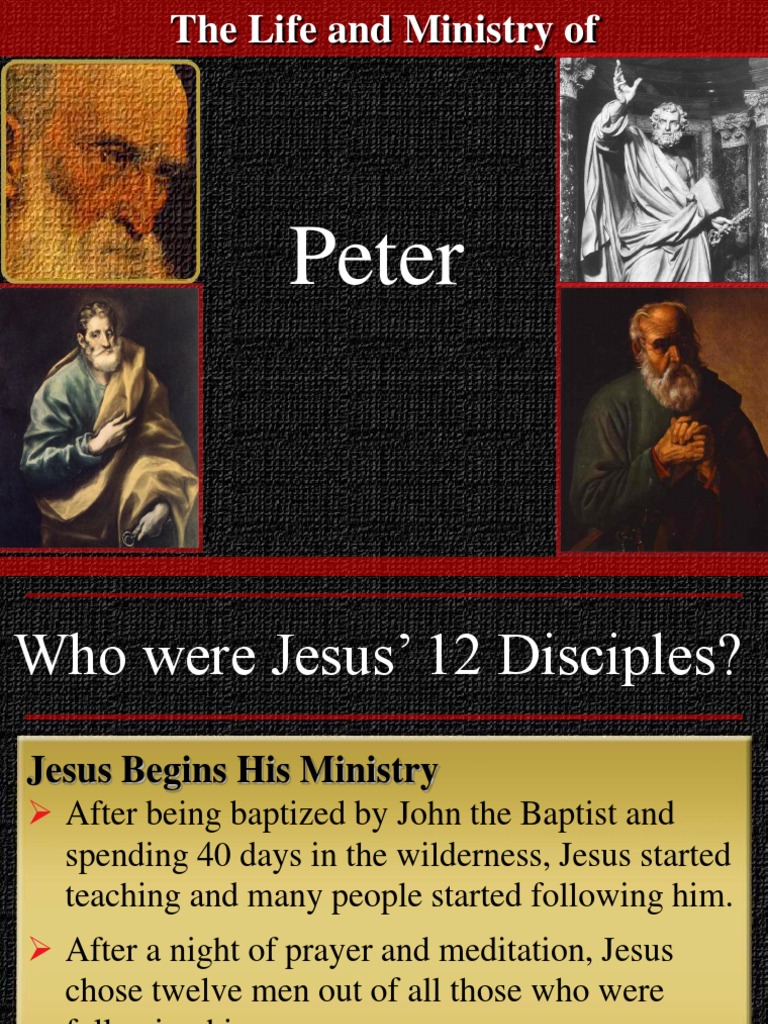 Life and Ministry of Apostle Peter | PDF | Saint Peter | John The Baptist