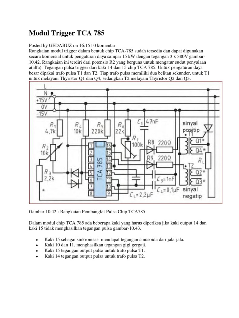 Modul Trigger TCA 785 | PDF
