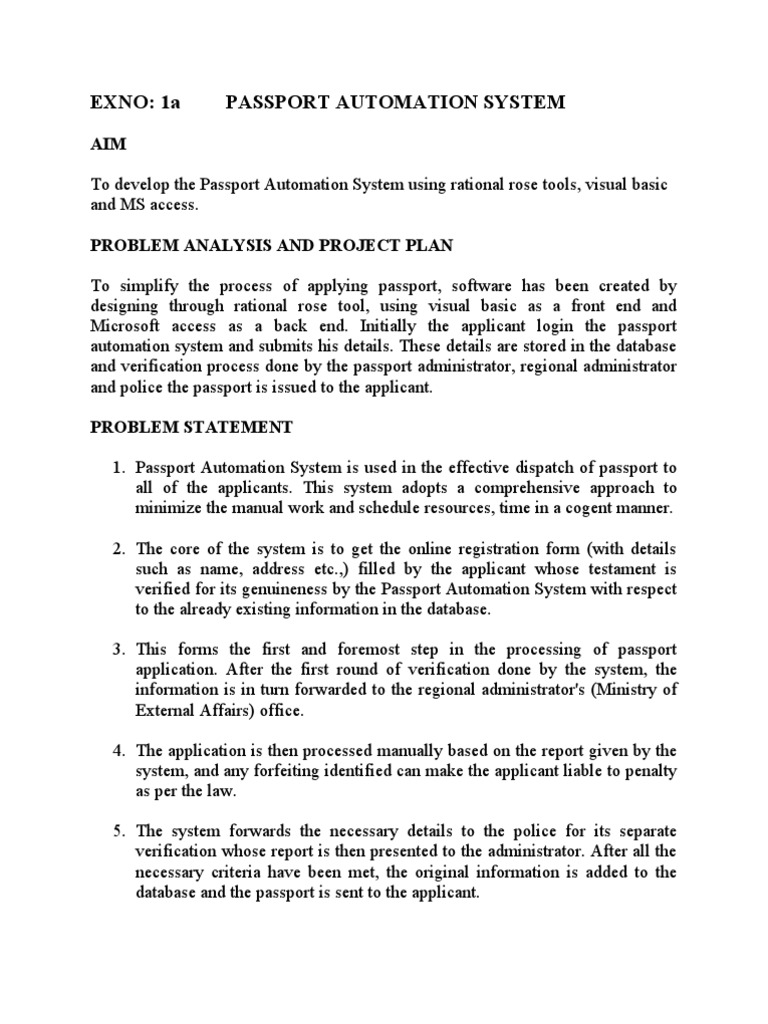 Passport System | PDF | Authentication | Databases