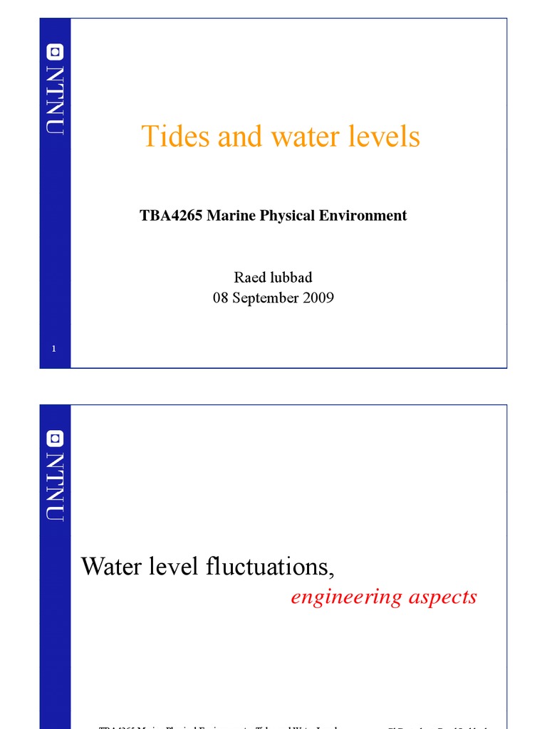 Tides and Currents | PDF | Tide | Sea Level