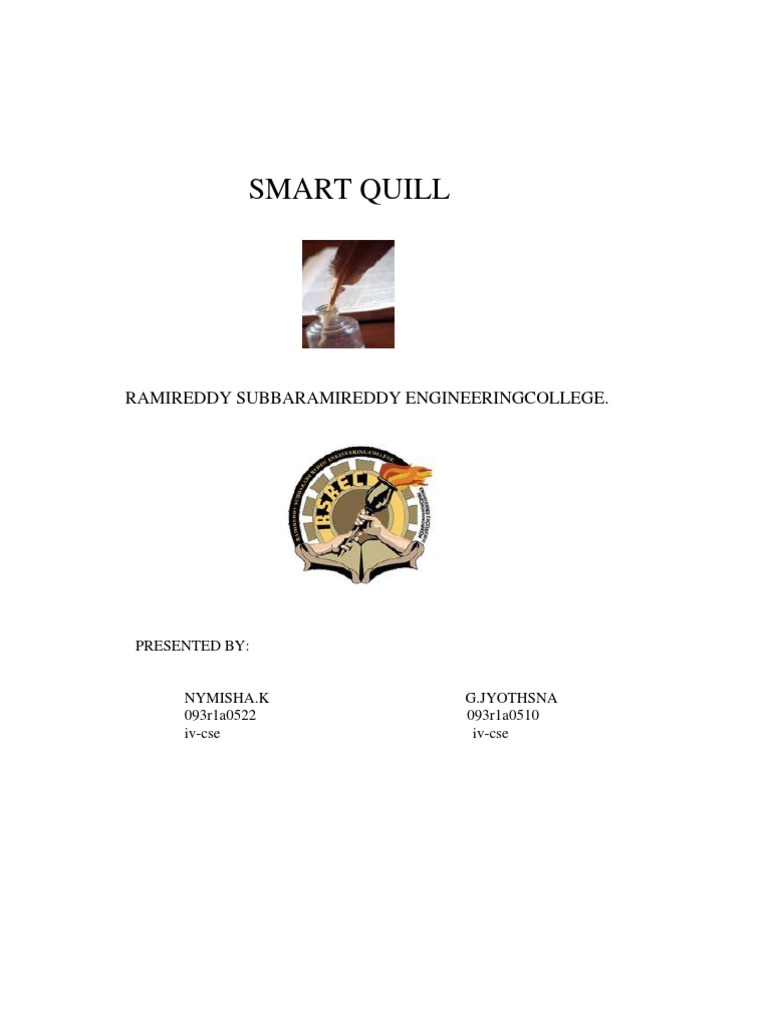 Smart Quill | PDF | Accelerometer | Personal Computers