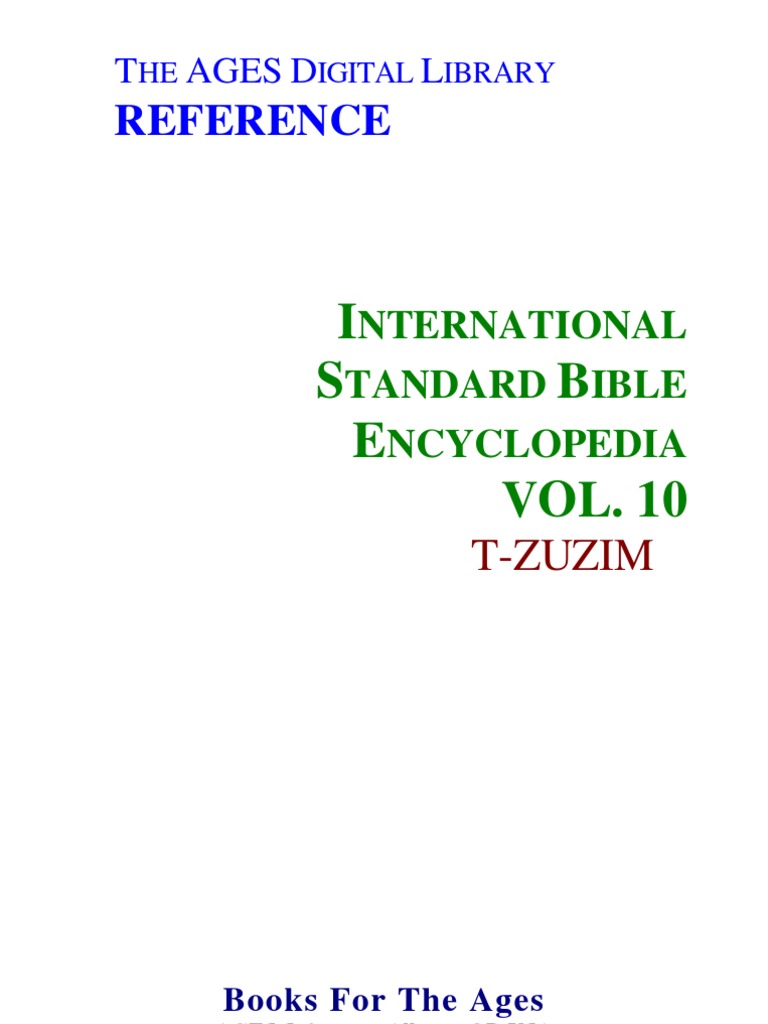 Bible Encyclopedia Vol 10 T - ZUZIM | PDF | Tabernacle | Samuel