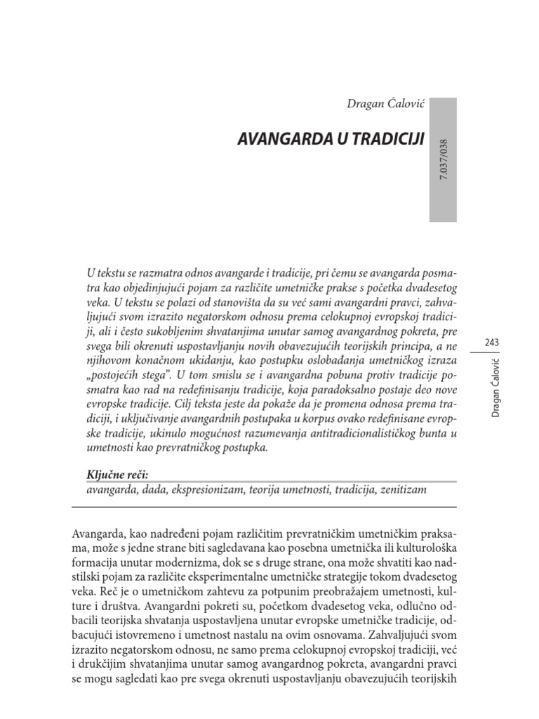 Avangarda PDF | PDF