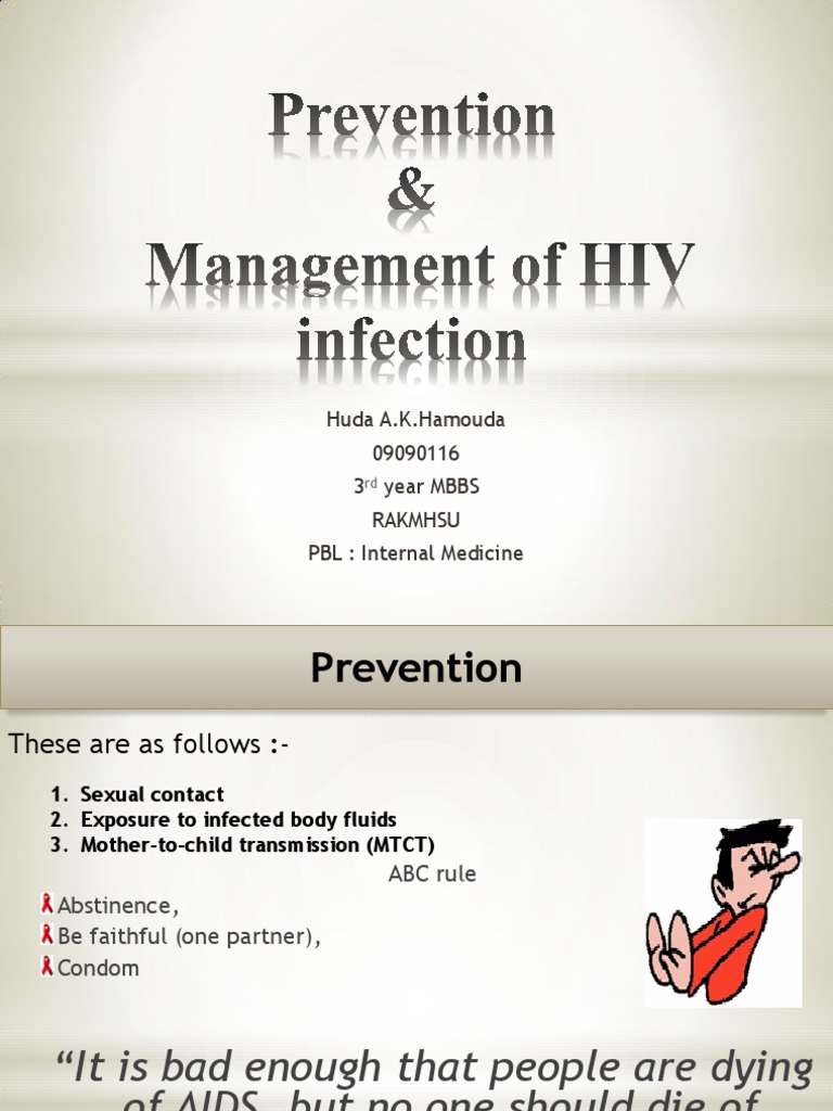 HIV Infection Prevention and Management Guide | PDF | Hiv/Aids ...