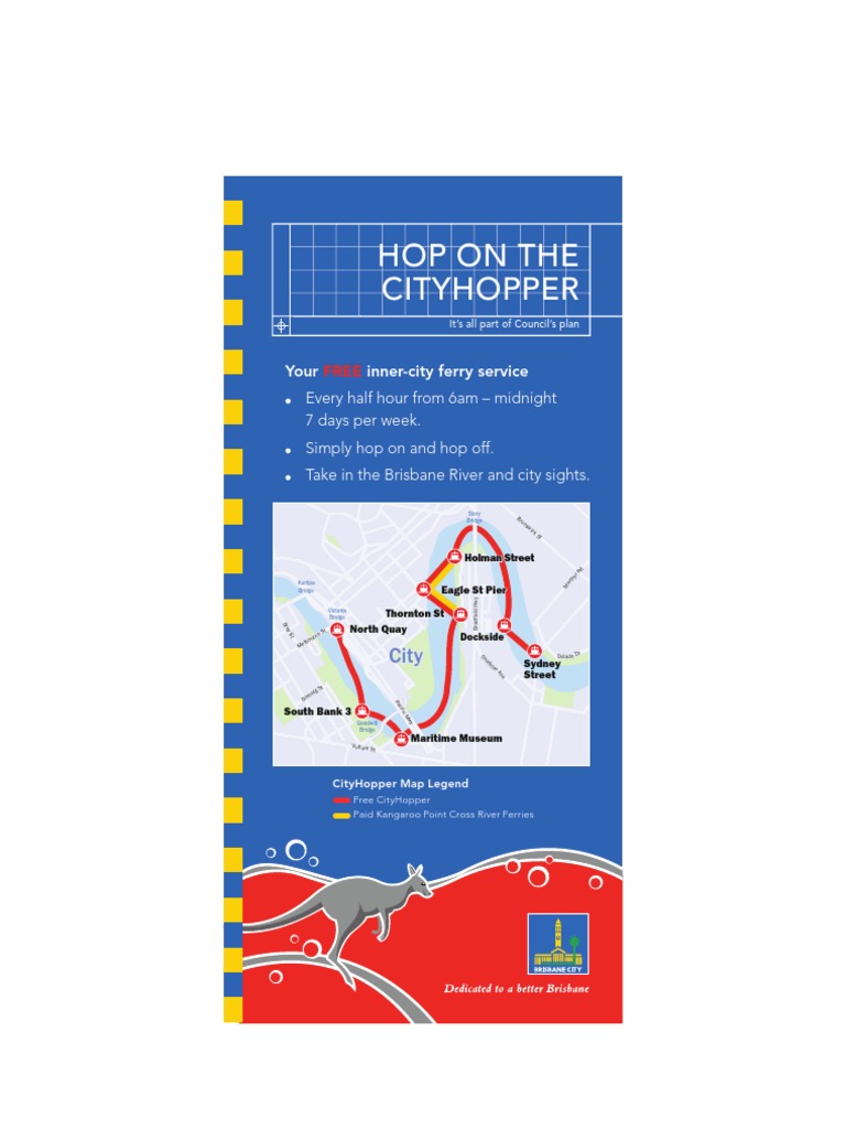 Cityhopper Timetable | PDF | Brisbane | Transport
