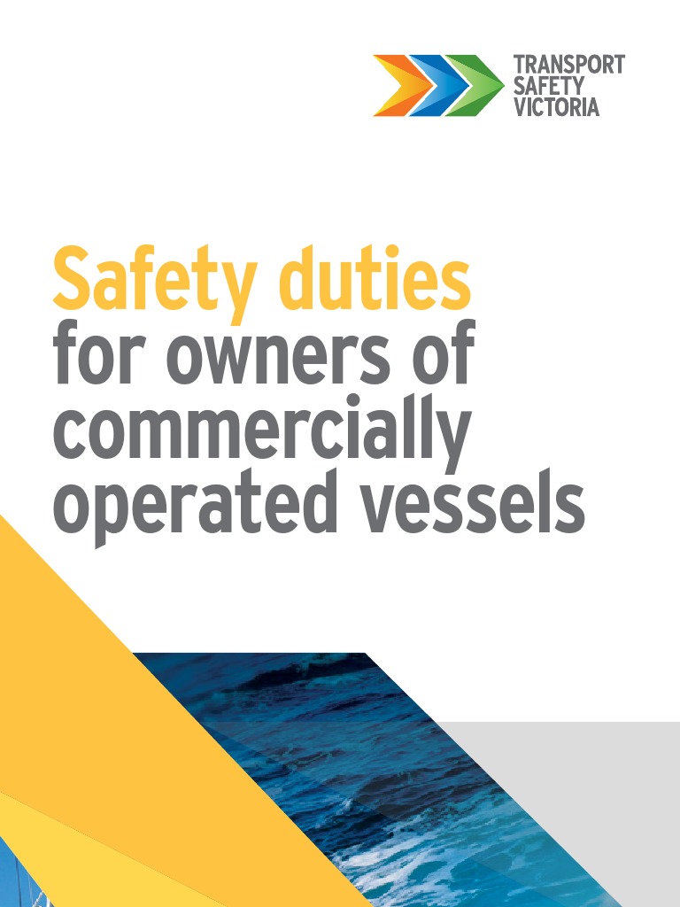 Safety Duties Commercially Operated Vessels | PDF