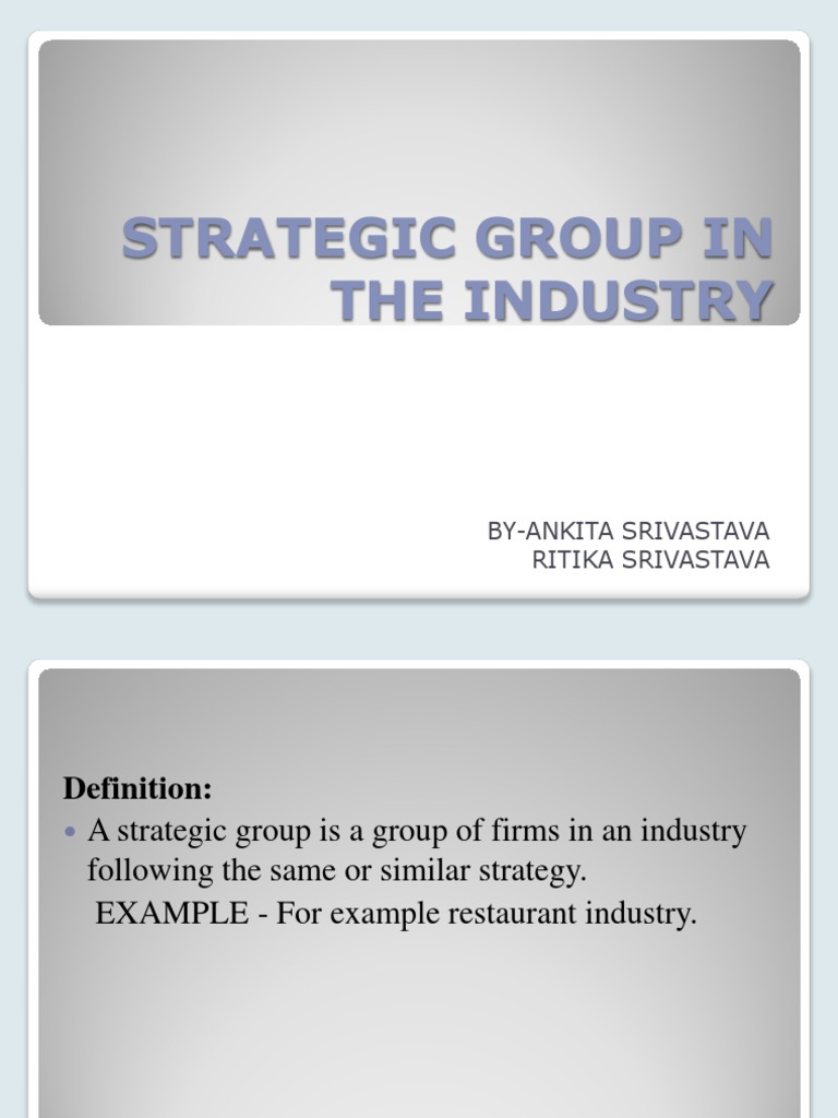 Understanding Strategic Groups in Industry | PDF | Strategic Management ...