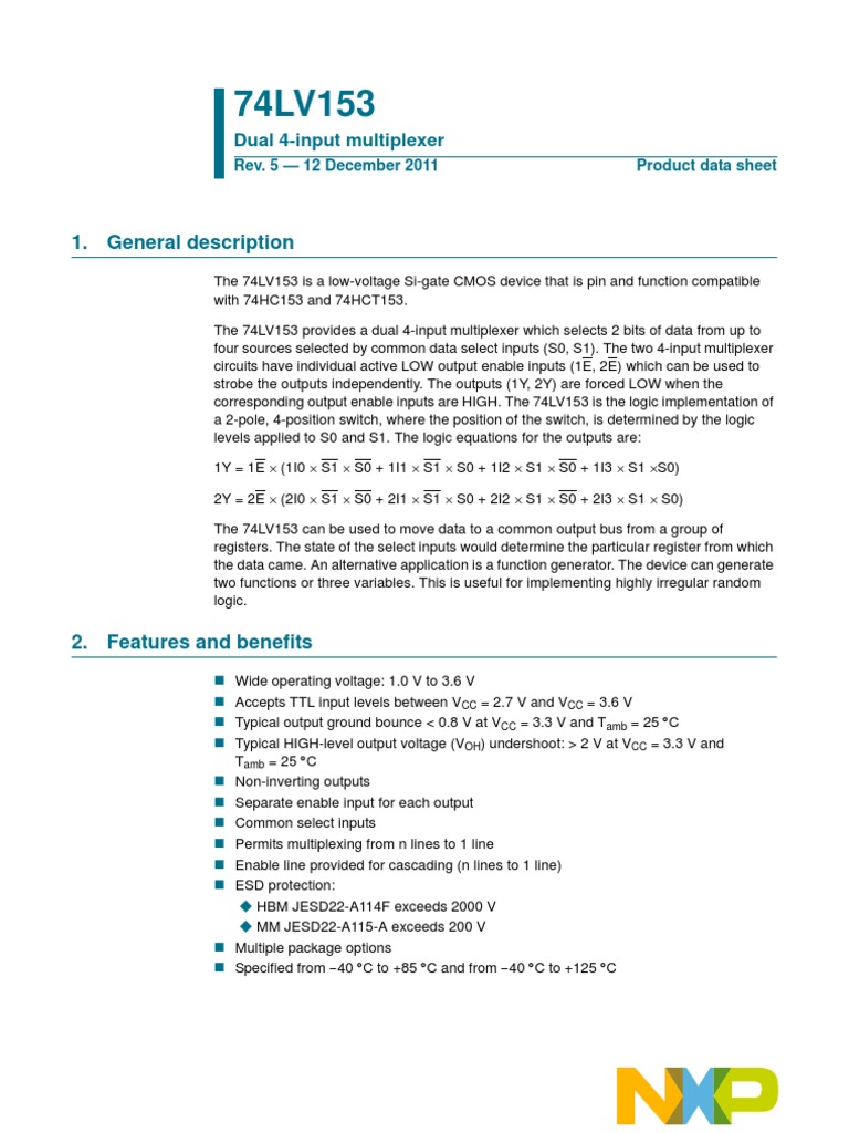 datasheet 74153 | Damages | Specification (Technical Standard) | Free ...