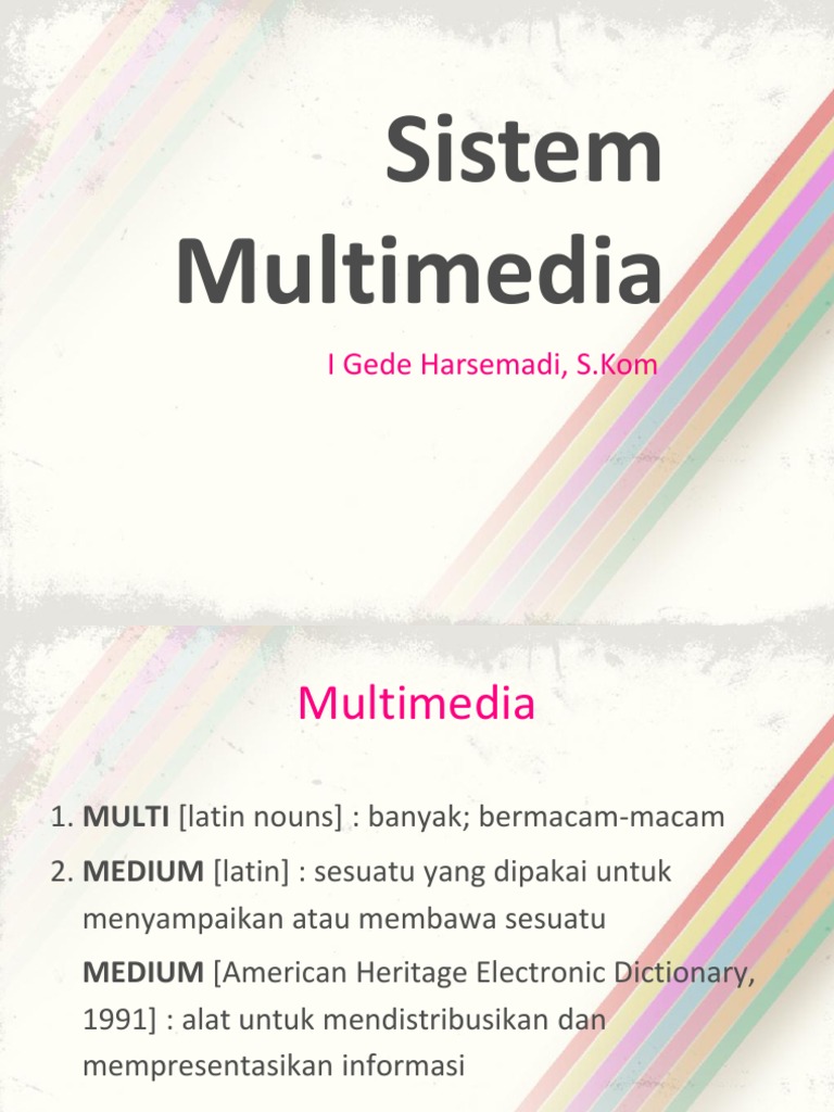 Pengantar Sistem Multimedia | PDF | Komputer