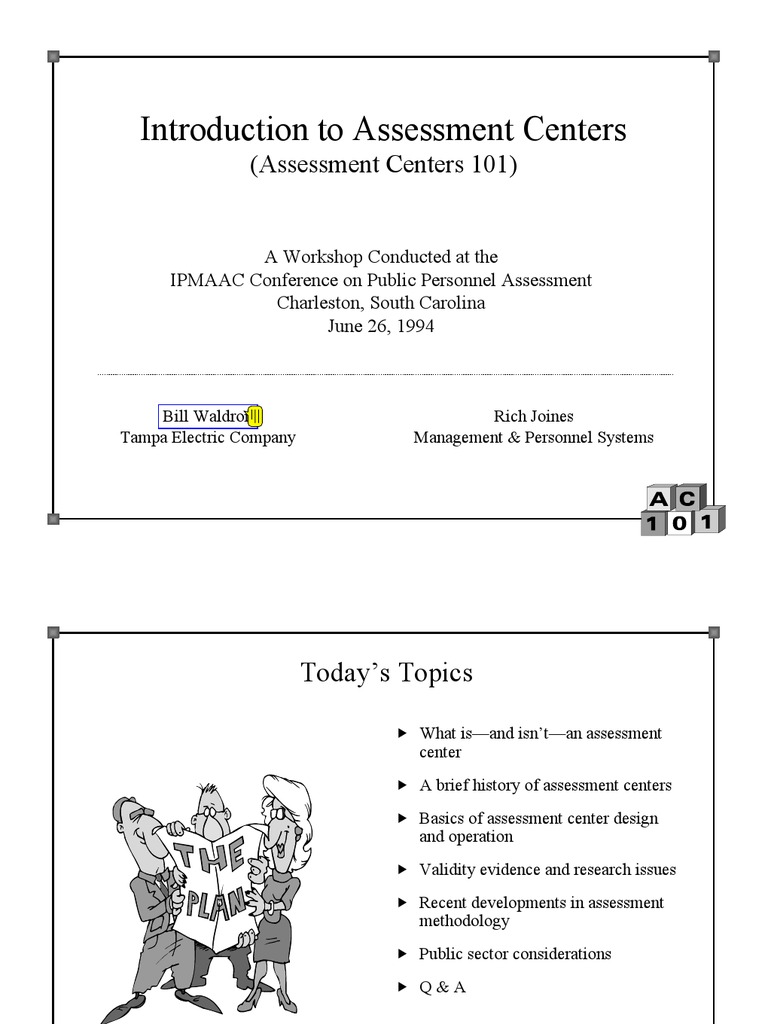 Assessment Center (AC) 101 | PDF
