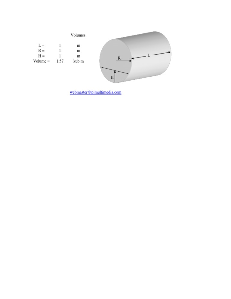Cylinder Volume 01 | PDF