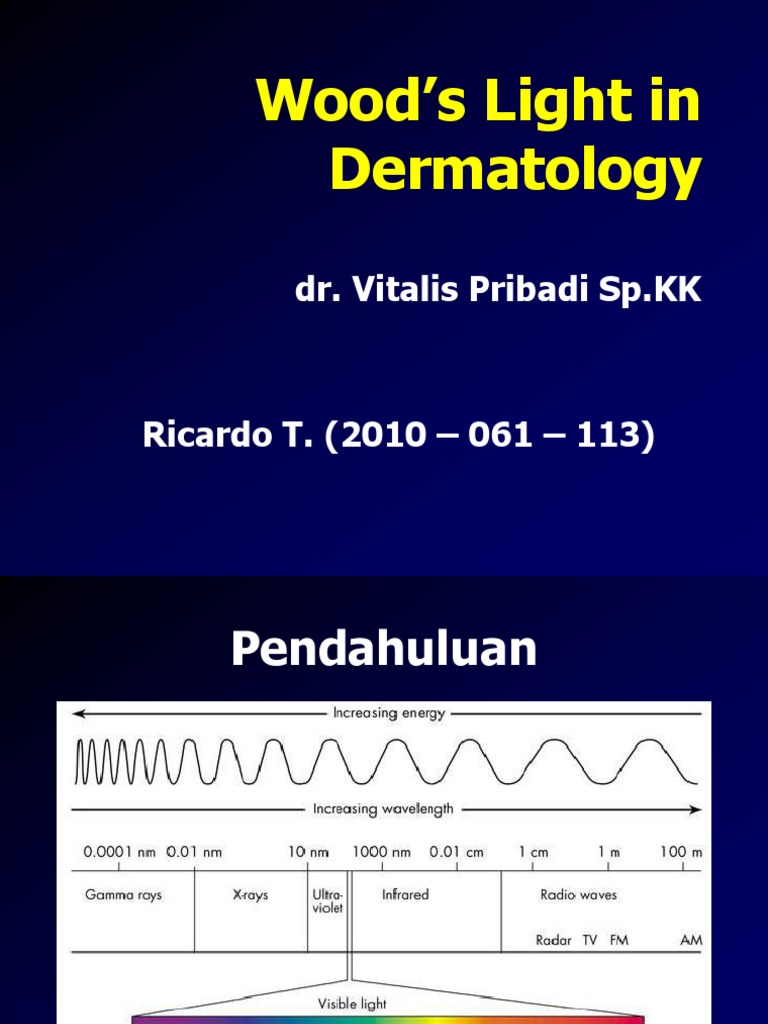 Wood's Light in Dermatology | PDF
