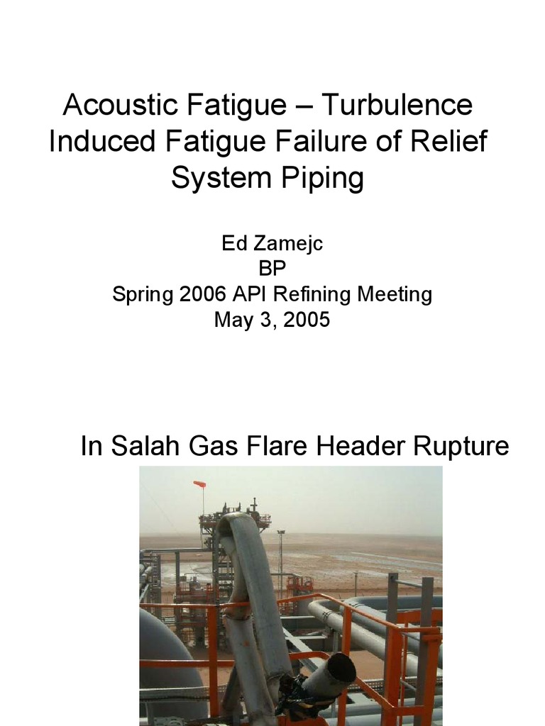 Acoustic Fatigue in Piping Systems | PDF | Technology & Engineering