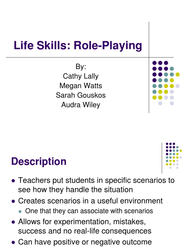 LifeSkills-- Role Play PPT | Role Playing | Life Skills