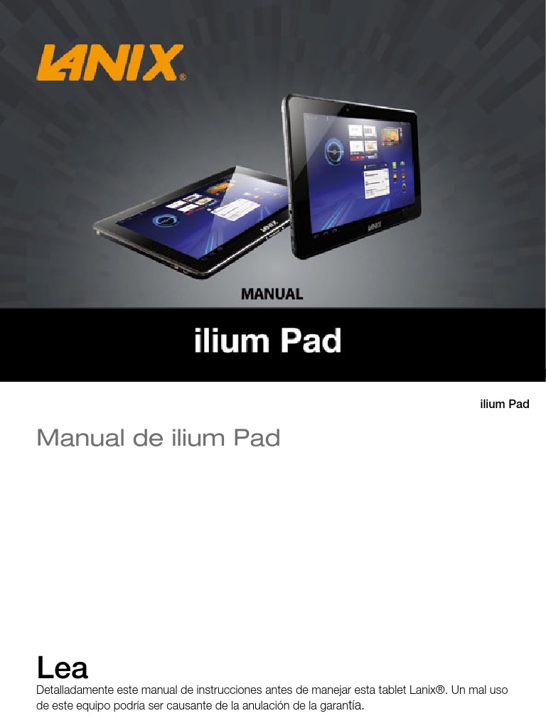Manual Ilium Pad | PDF | Sistema operativo | USB