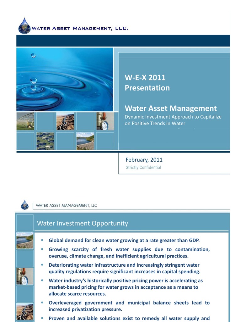 Water Asset Management Investment Trends | PDF | Water Resources | Investor