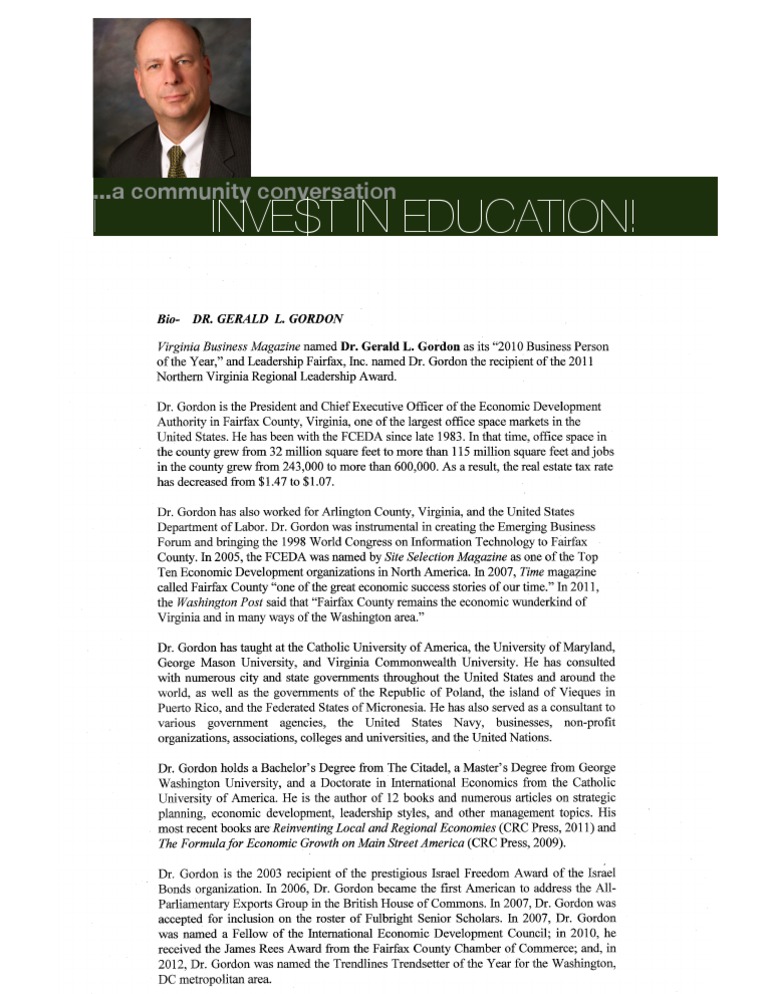 Dr. Gerald Gordon | PDF